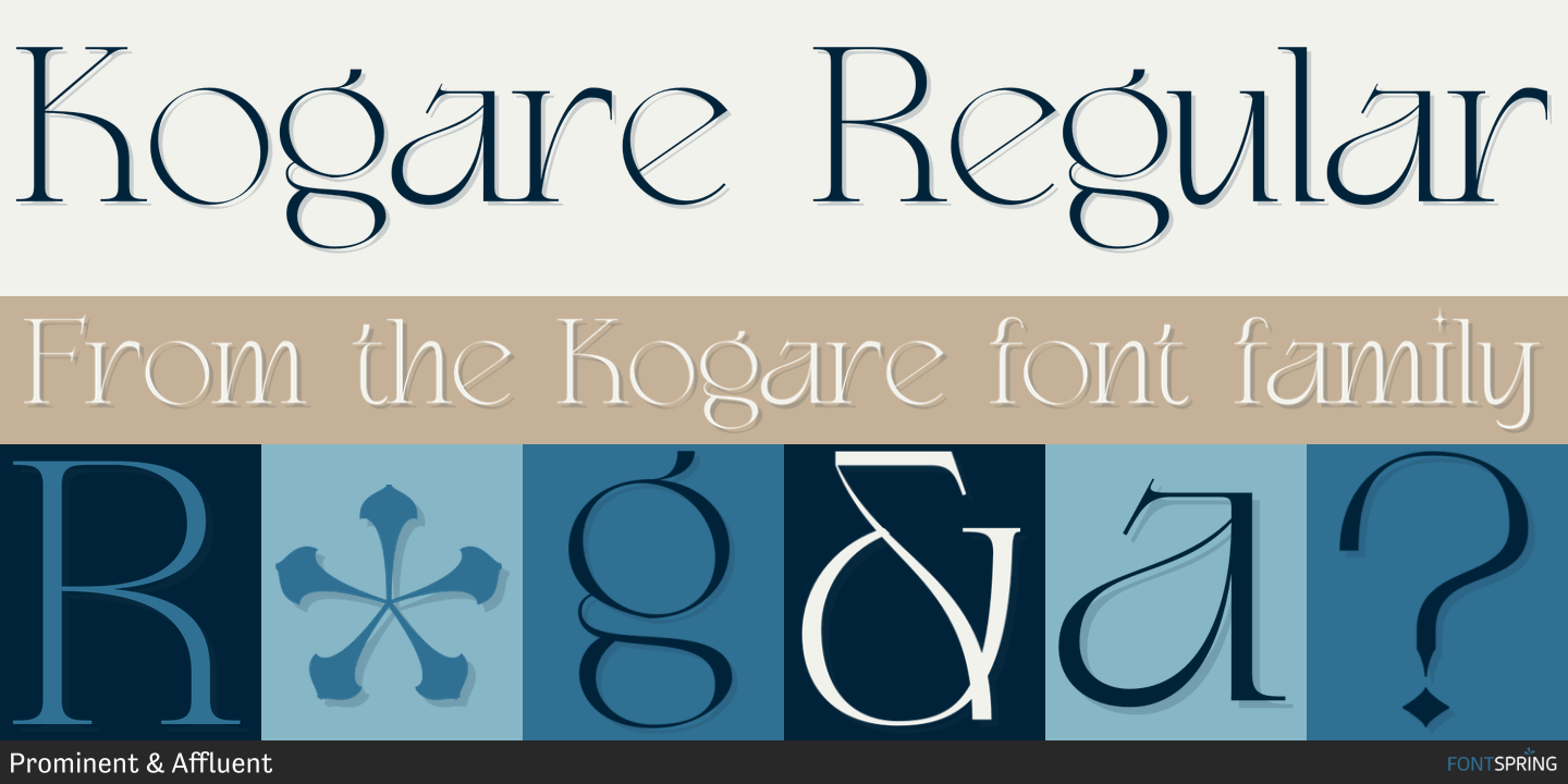 Kogare Regular Font