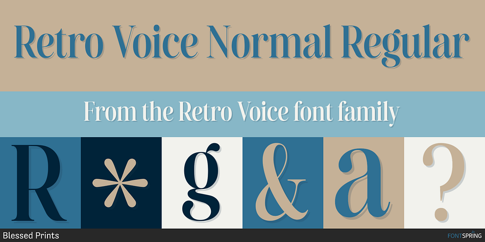 Retro Voice Normal Regular Font