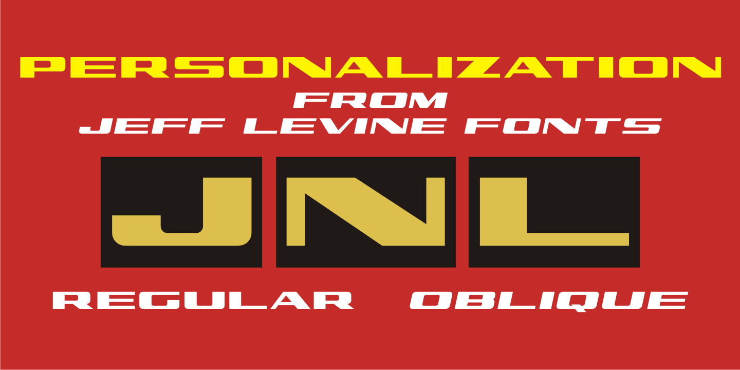 Personalization JNL Font