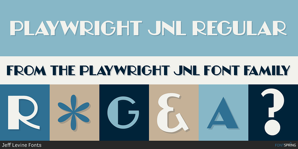 Playwright JNL Font