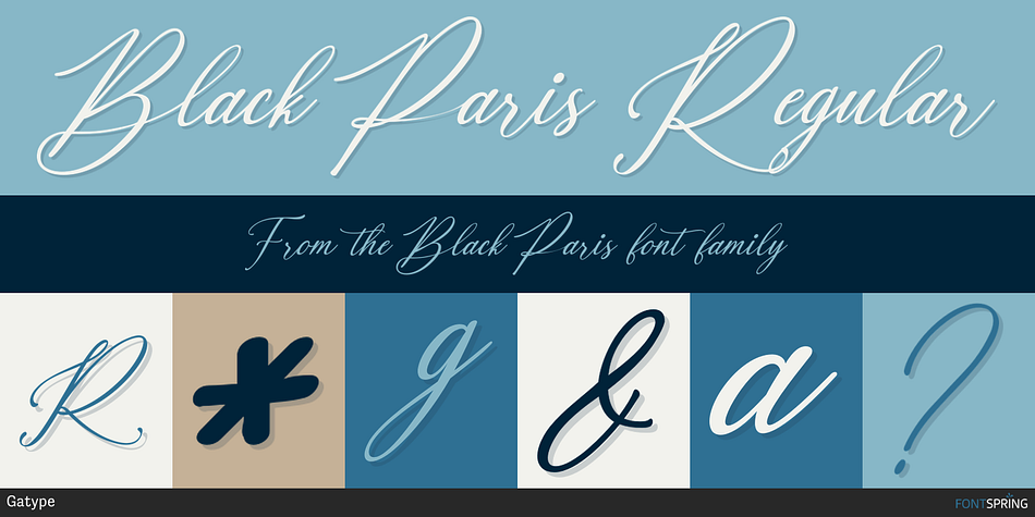 Black Paris Regular Font