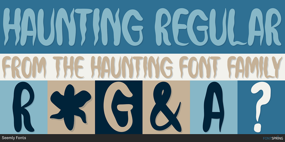 Haunting Regular Font