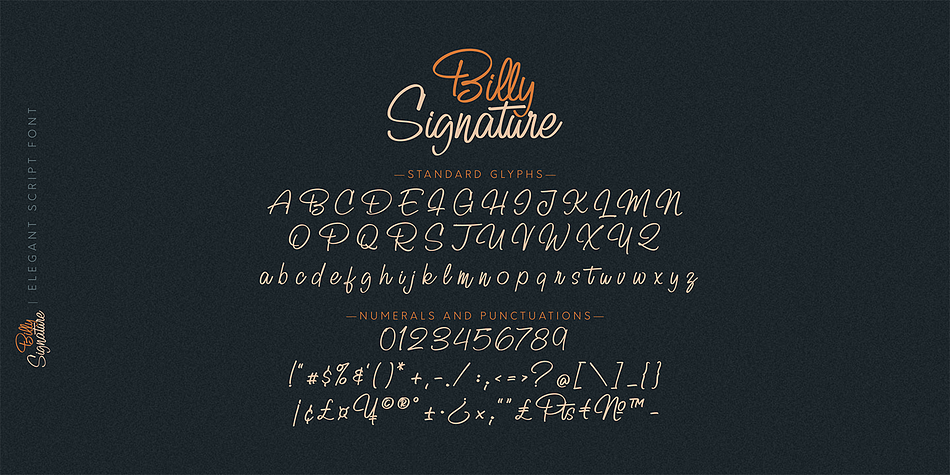 Billy Signature Font