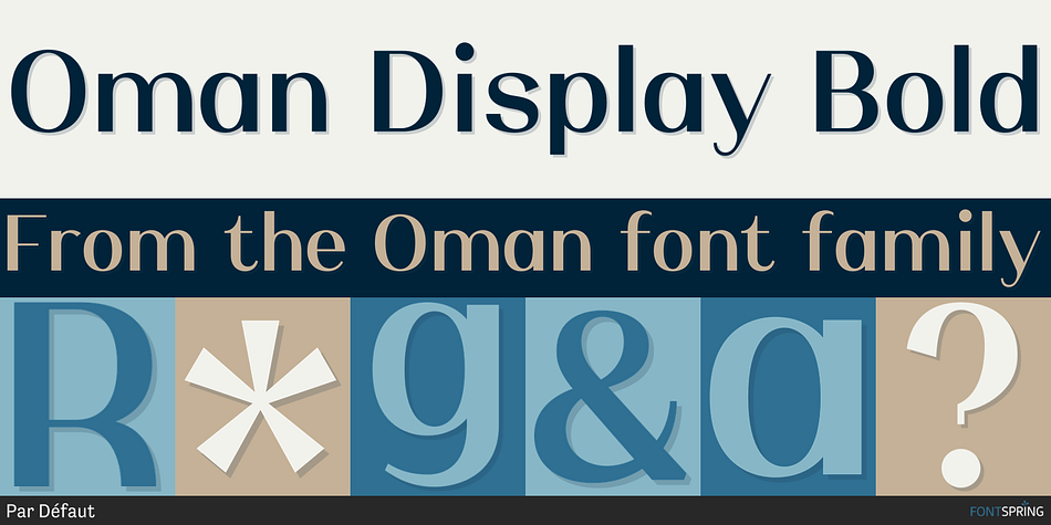 Oman Display Bold Font