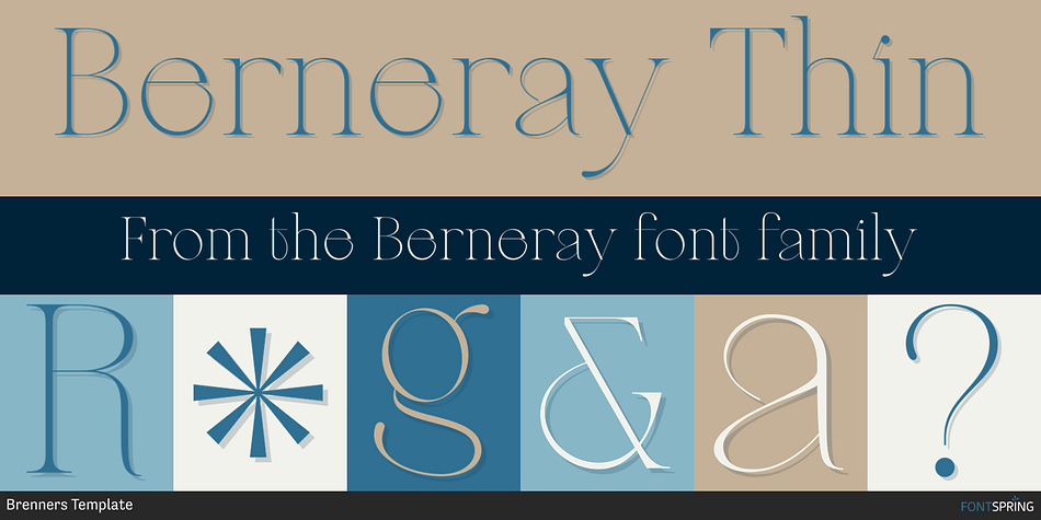 Berneray Thin Font