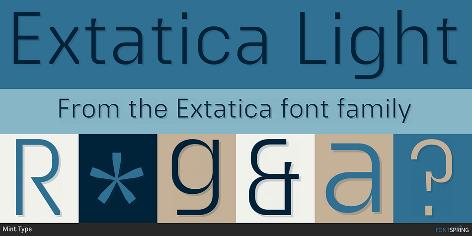 Extatica Light Font