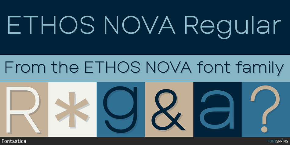 ETHOS NOVA Regular Font