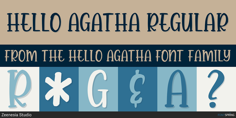 Hello Agatha Regular Font