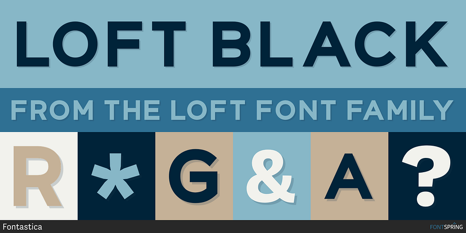 Loft Black Font