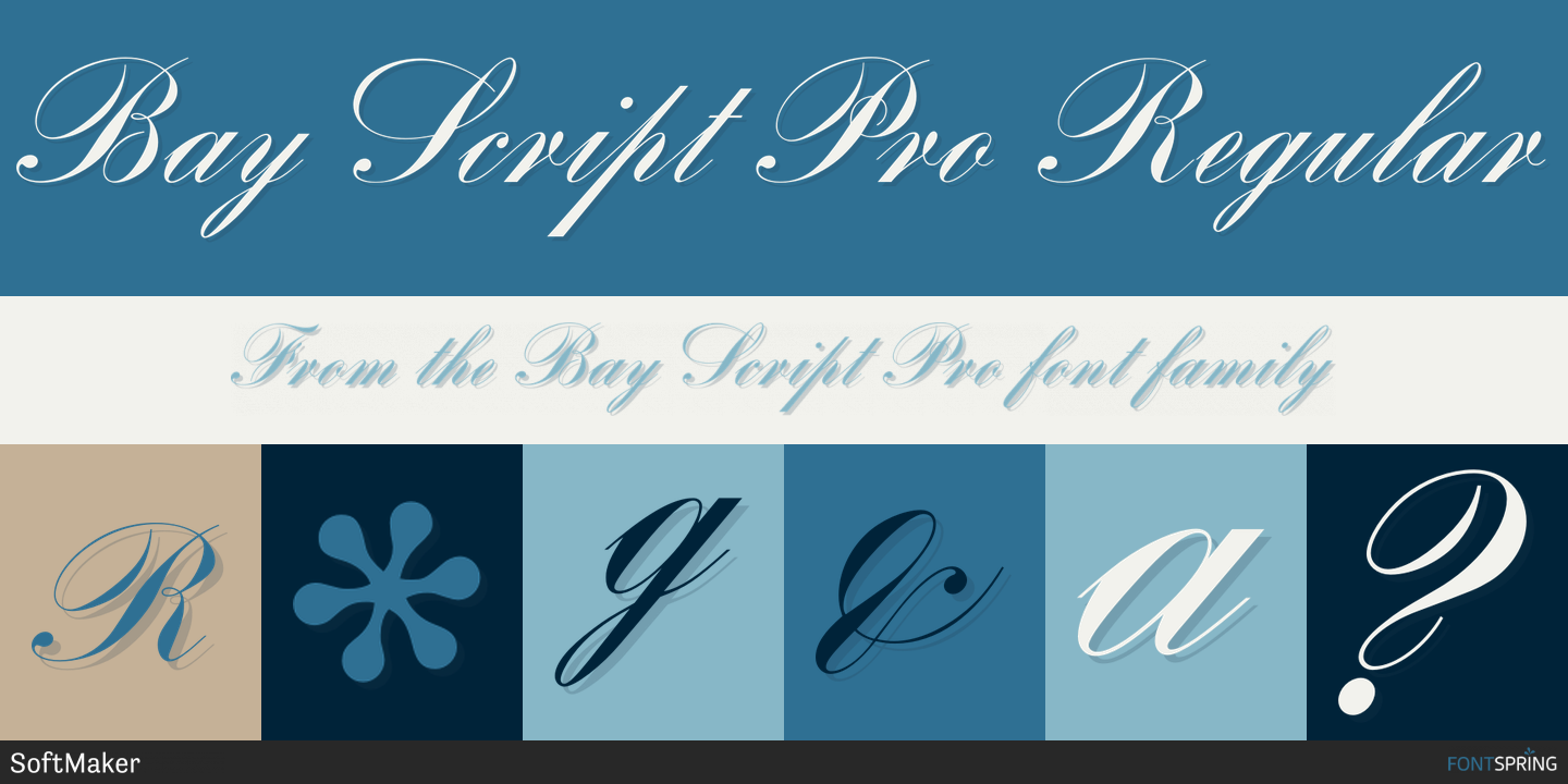 Fonts similar to Bay Script Pro