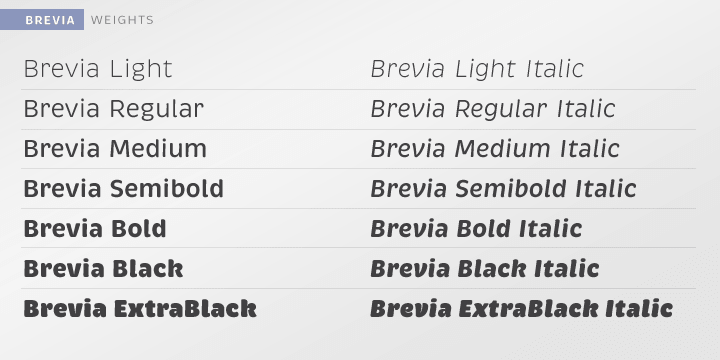 Brevia Font