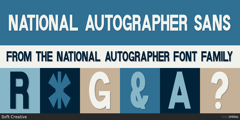 National Autographer Sans Font