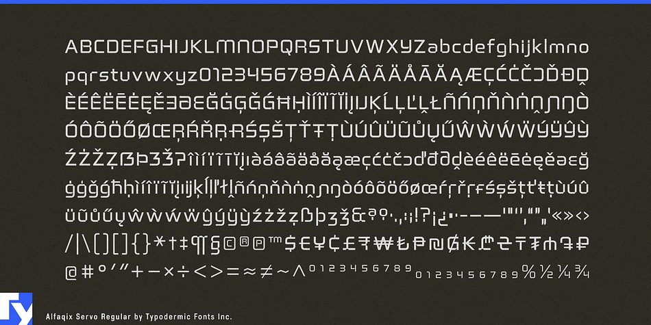Alfaqix Servo Font