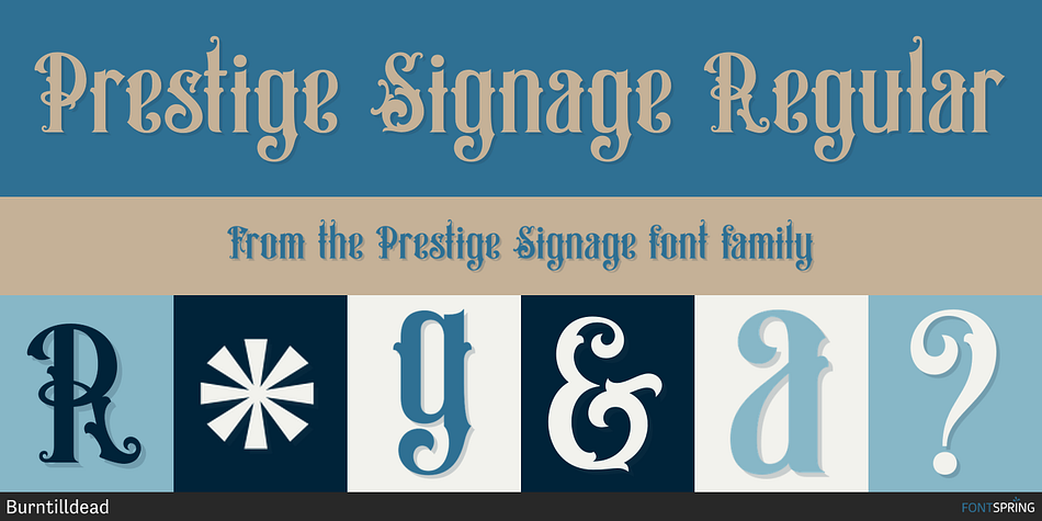 Prestige Signage Regular Font
