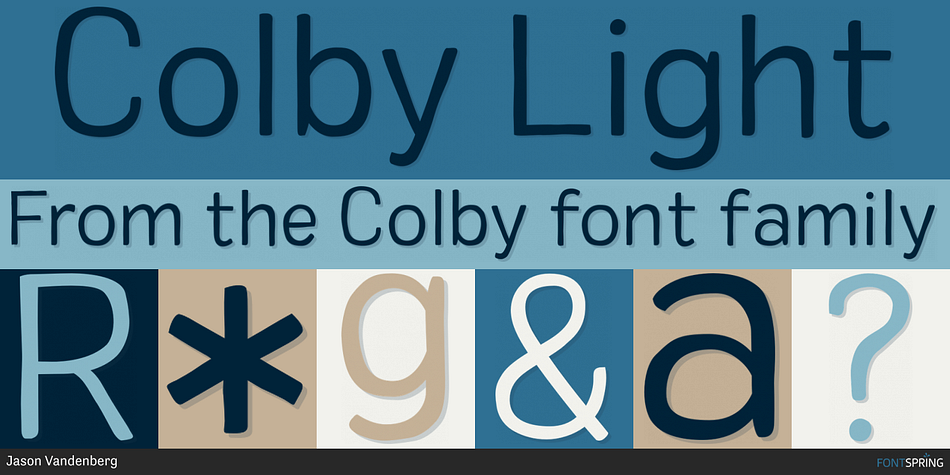 Colby Standard Font