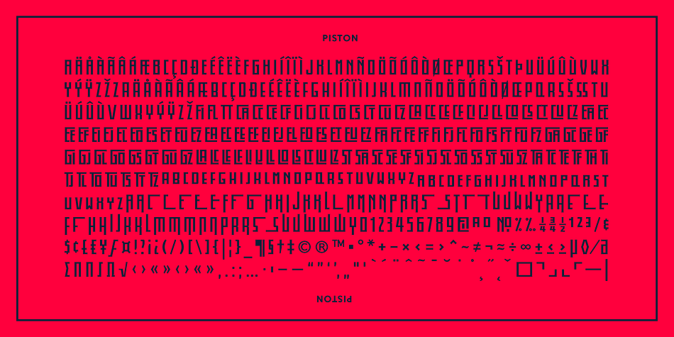 Piston Font