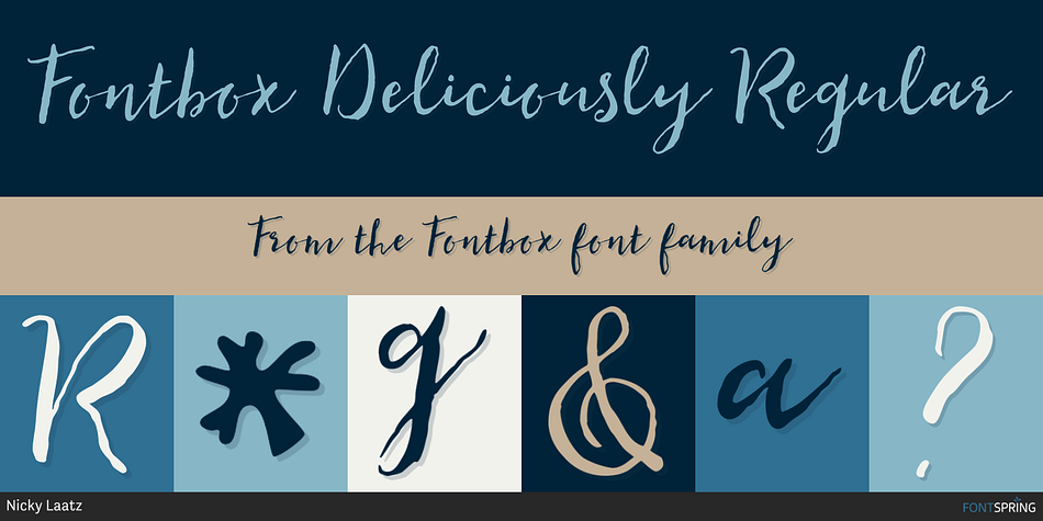 Fontbox Deliciously Regular Font