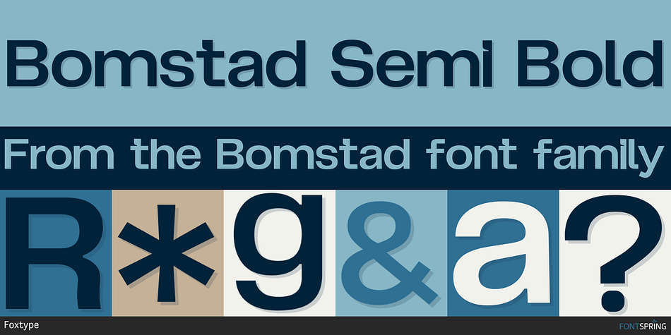 Bomstad Semi Bold Font