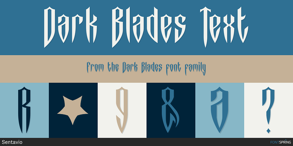 Dark Blades Text Font