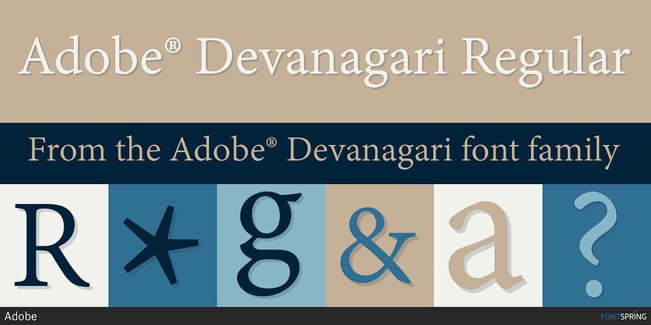 Adobe® Devanagari Font | Fontspring