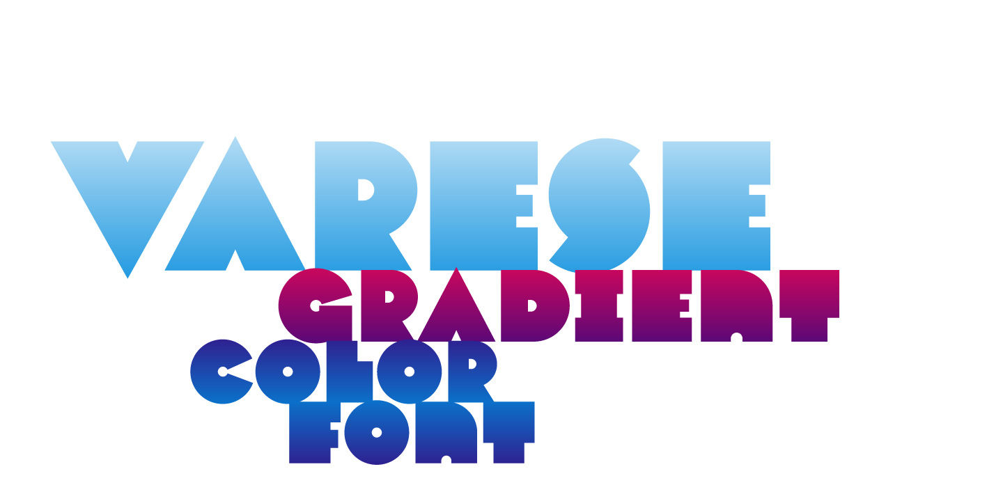 Varese Gradient Font