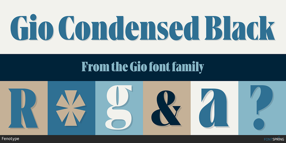 Gio Condensed Black Font