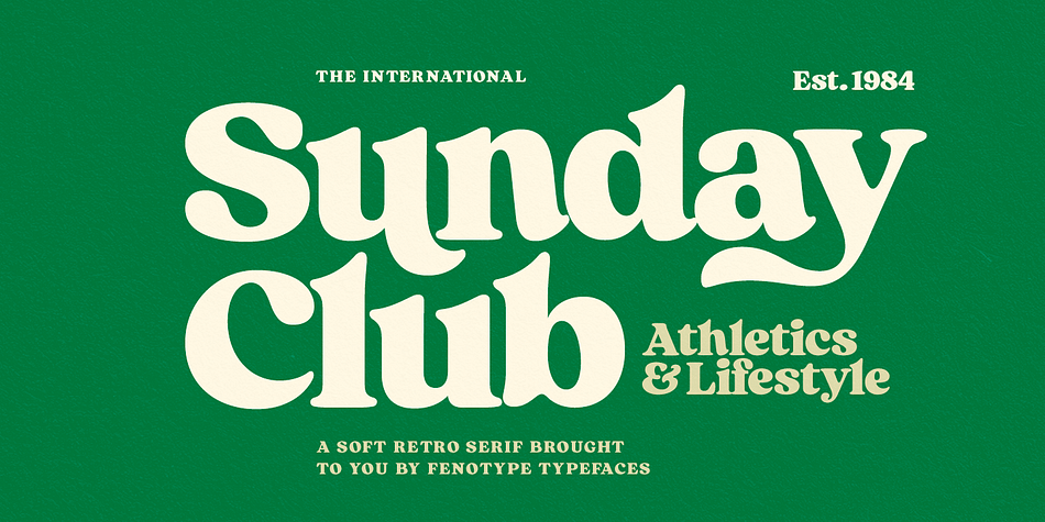 Sunday Club Font