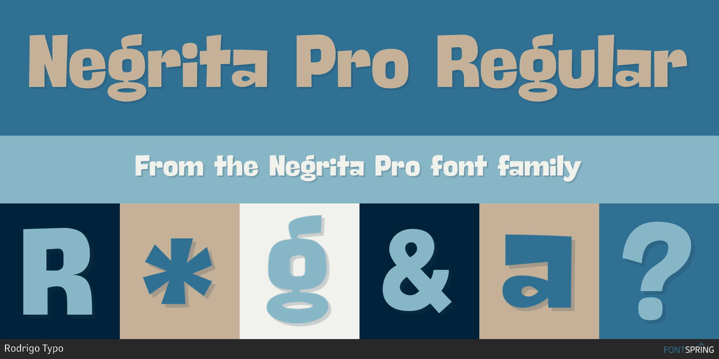 Fonts similar to Negrita Pro