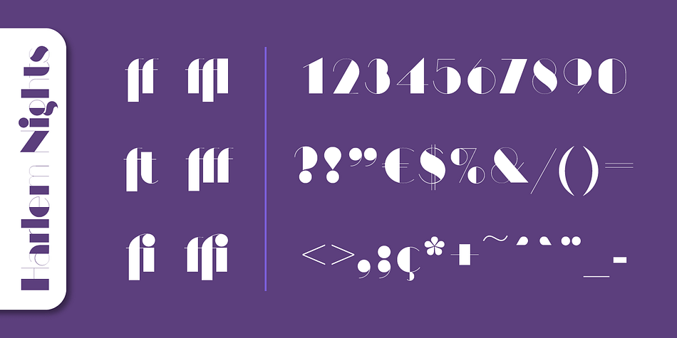 Harlem Nights Pro Font Family by SoftMaker - Fontspring