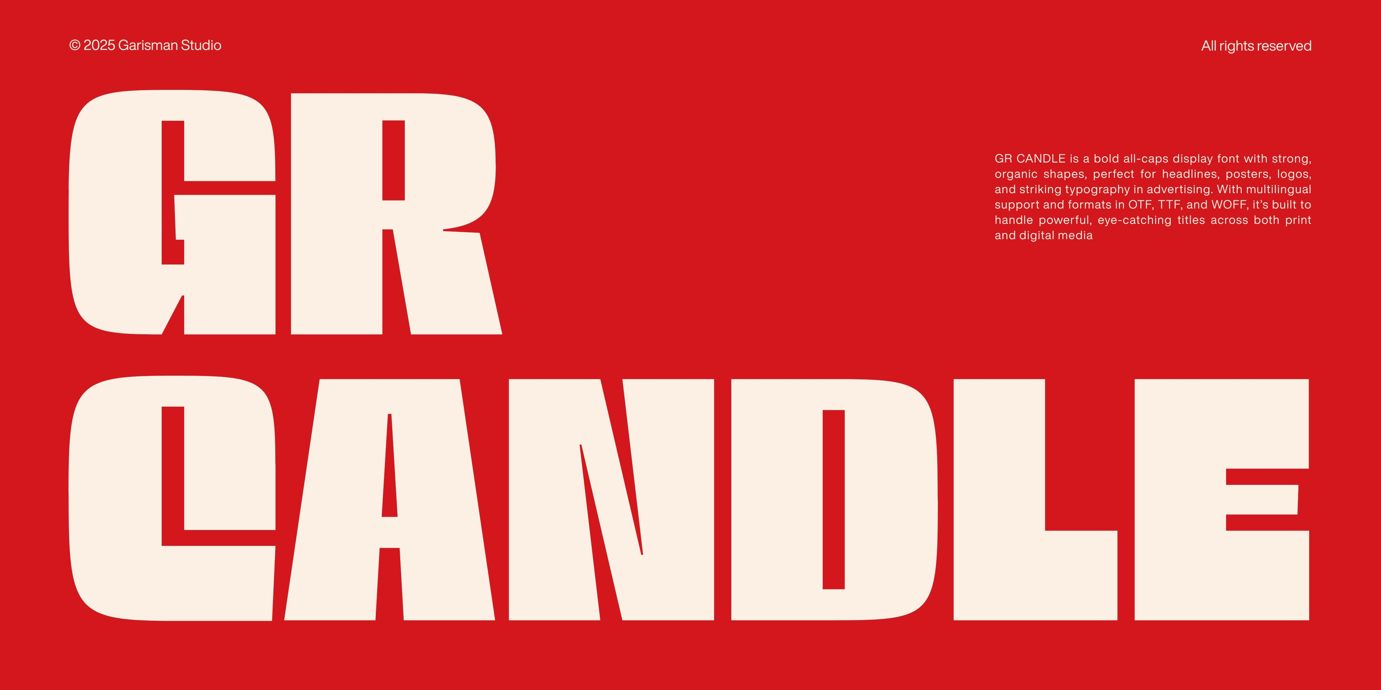 GR Candle Font