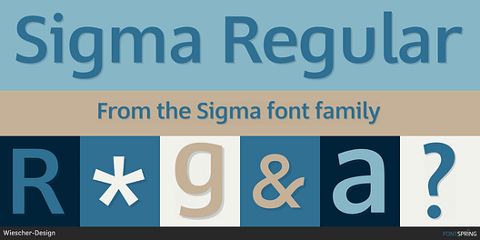 Fonts similar to Sigma