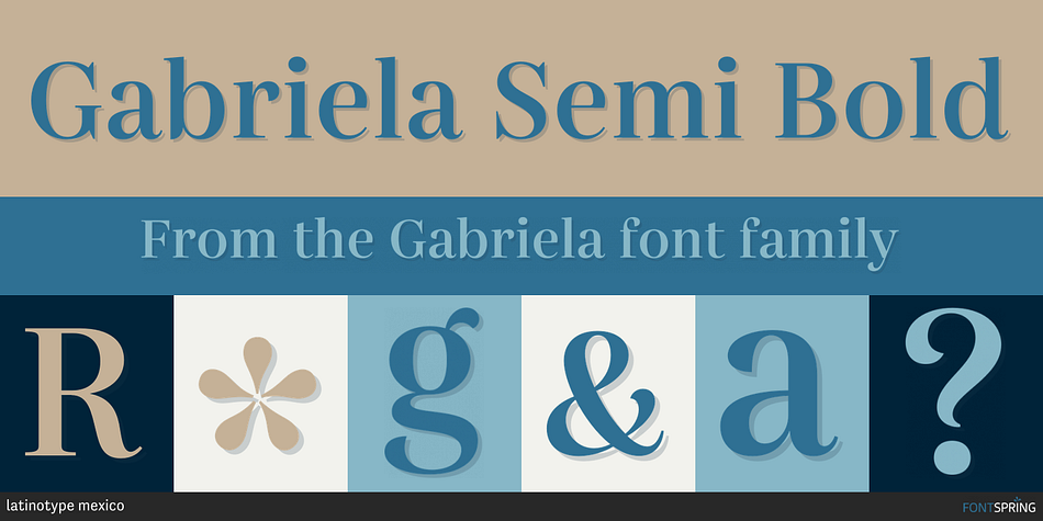 Gabriela Semi Bold Font