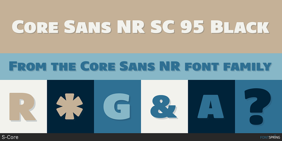 Core Sans NR SC 95 Black Font