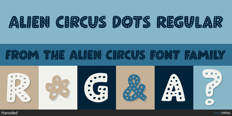 Alien Circus Dots Regular Font