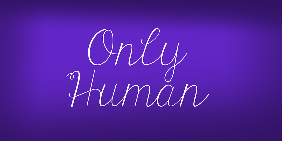KG Only Human Font