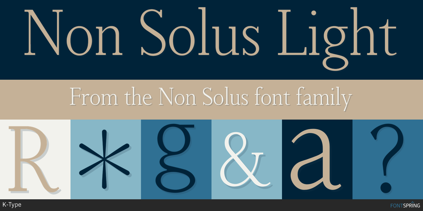 Fonts similar to Non Solus