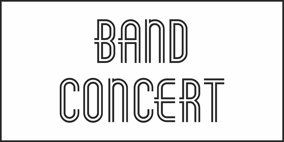 Band Concert JNL Font