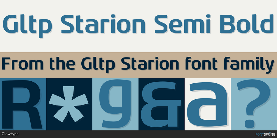 Gltp Starion Semi Bold Font