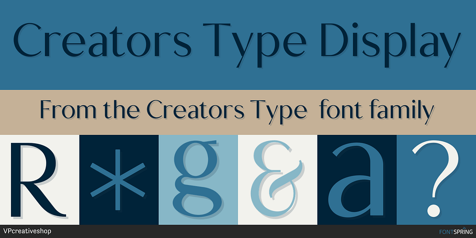 Creators Type Display Font