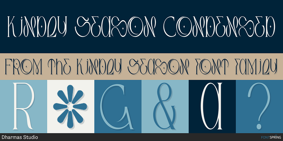 Kindly Season Condensed Font