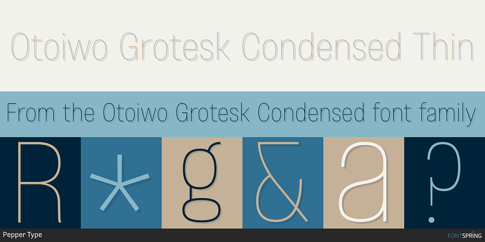 Otoiwo Grotesk Condensed Thin Font
