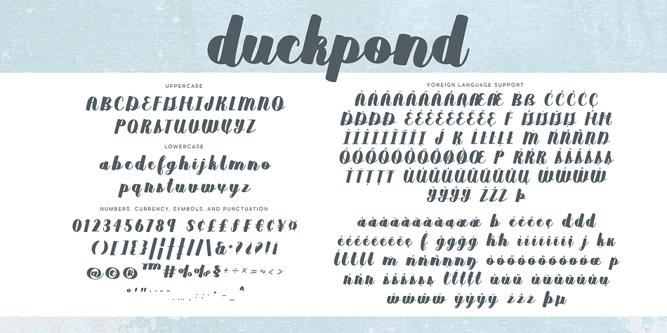 Duckpond Font