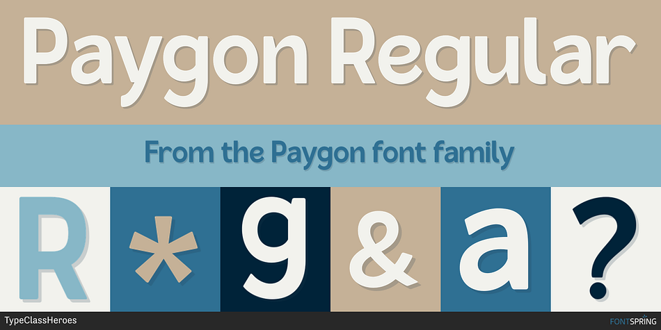 Paygon Regular Font
