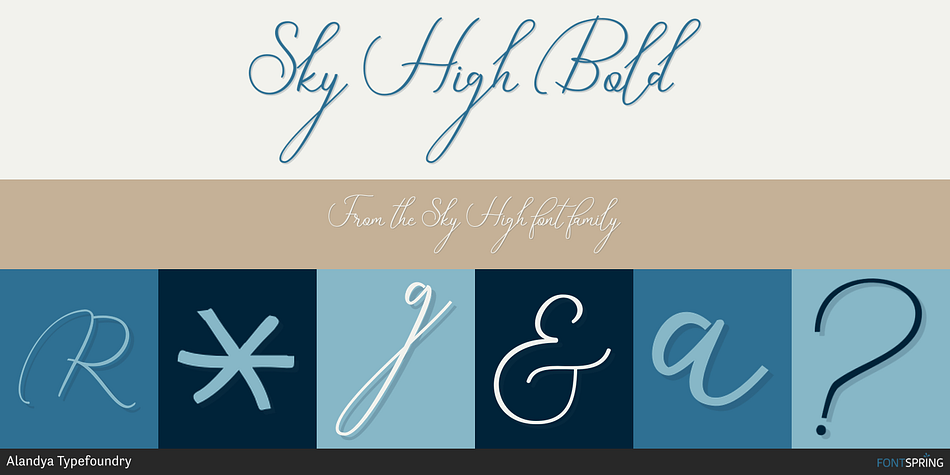 Sky High Bold Font