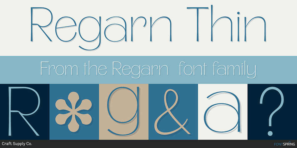 Regarn Thin Font