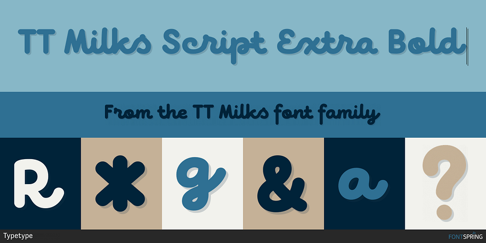 TT Milks Script Font