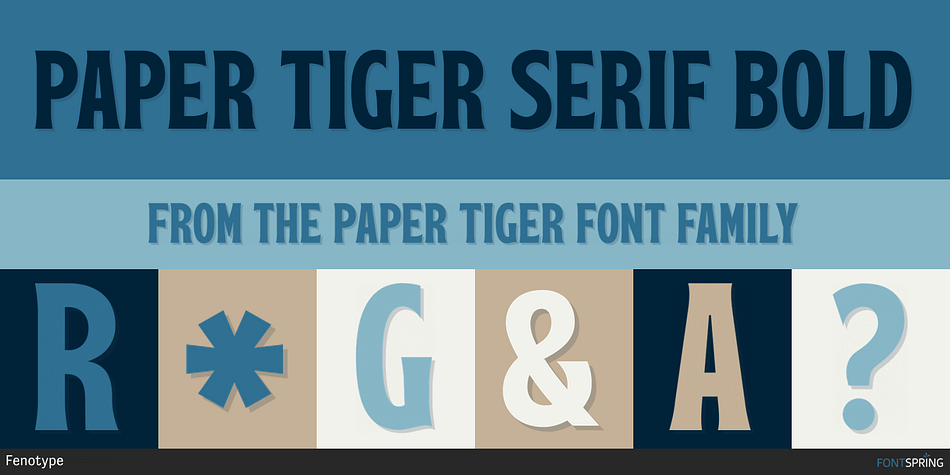 Paper Tiger Serif Bold Font