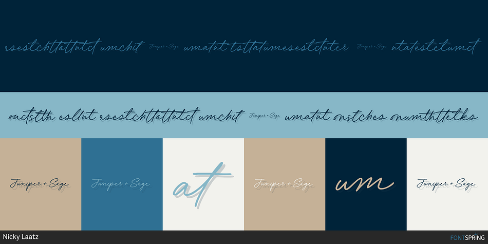 Juniper and Sage Ligatures Regular Font