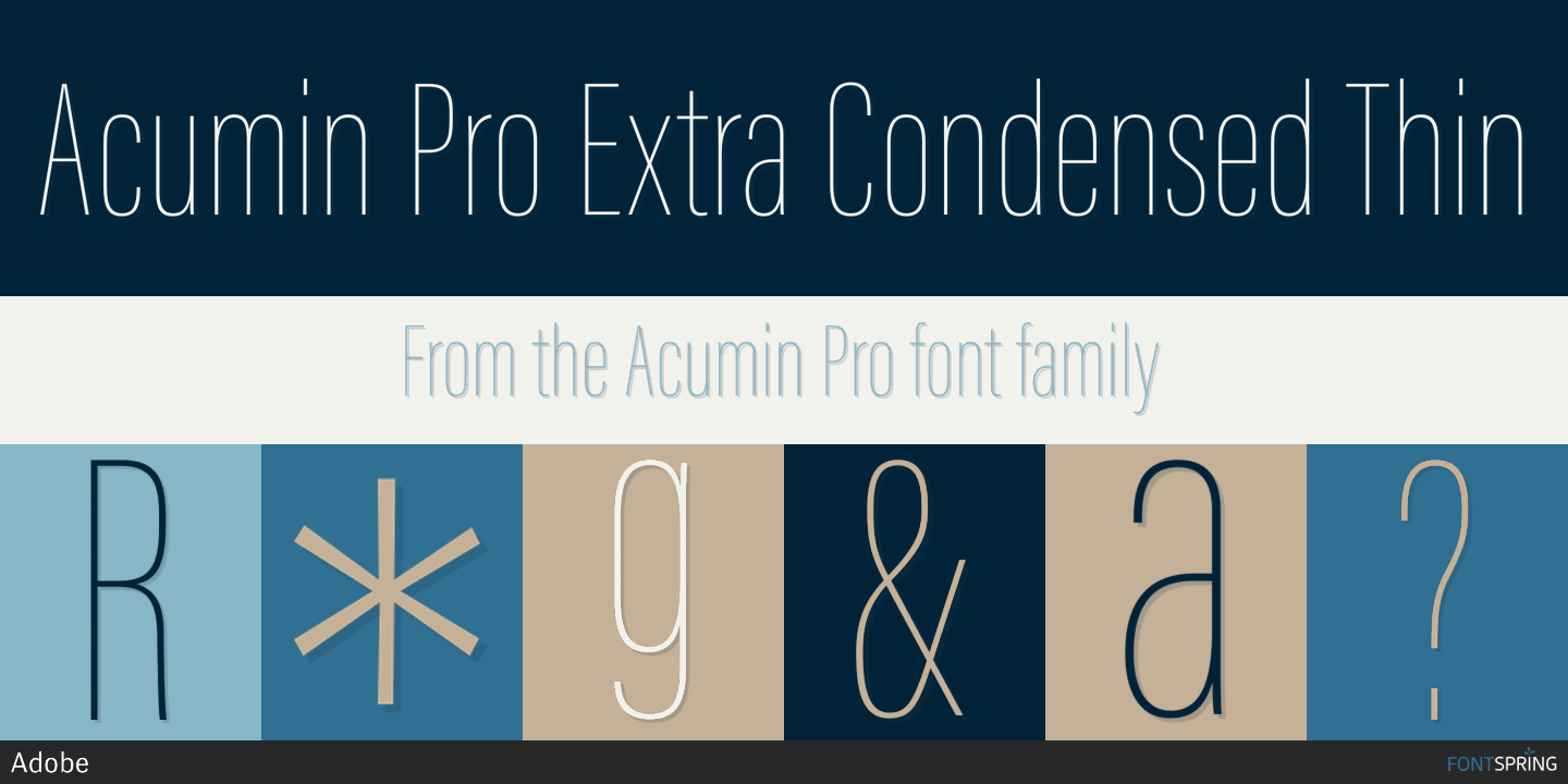 Fonts similar to Acumin Pro