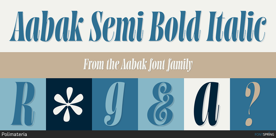 Aabak Semi Bold Italic Font